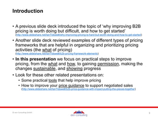 B2B Pricing: the how of sustainable improvement | PDF