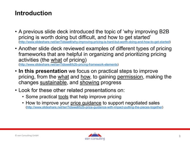 B2B Pricing: the how of sustainable improvement | PDF | Business ...