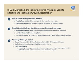 B2B Lead Gen and Brand Building - B2B Product Marketing Series | PDF