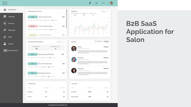 B2B SaaS Products Dashboards UI/UX Design | PPT