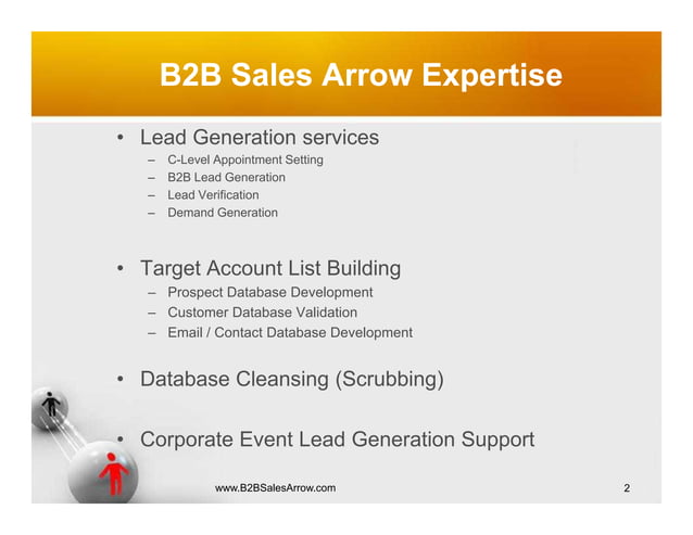 B2B sales arrow | PPT