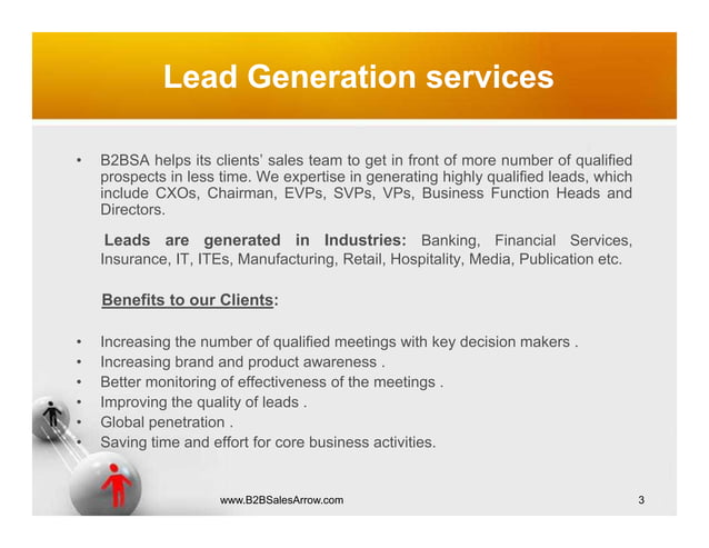 B2B sales arrow | PPT