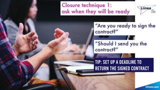 B2B sales closing techniques that work | PDF