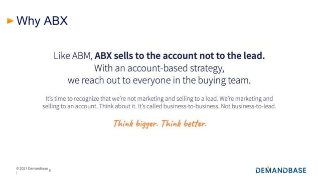 As Easy As ABX for Demand Generation