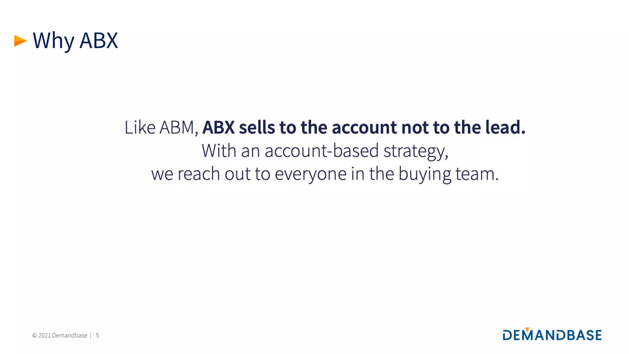 B2B Sales & Marketing : As Easy as ABX for Sales & SDRs | PPT