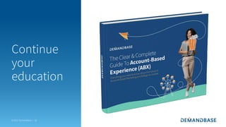 B2B Sales & Marketing : As Easy as ABX for Sales & SDRs | PPT