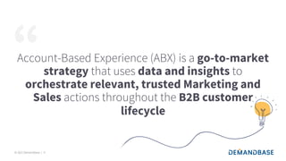 B2B Sales & Marketing : As Easy as ABX for Sales & SDRs | PPT