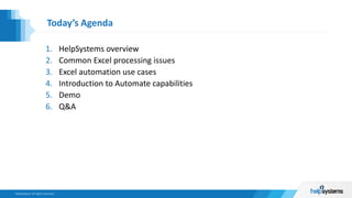 Advanced Excel Automation in the Enterprise | PPTX