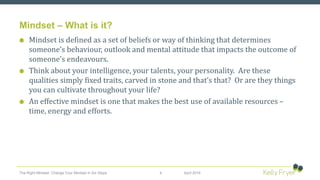 Change Your Mindset in 6 Steps | PPTX