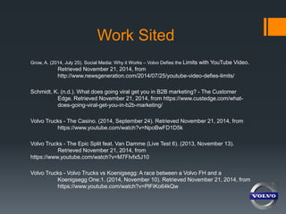 B2 b volvo trucks & youtube case study | PPTX
