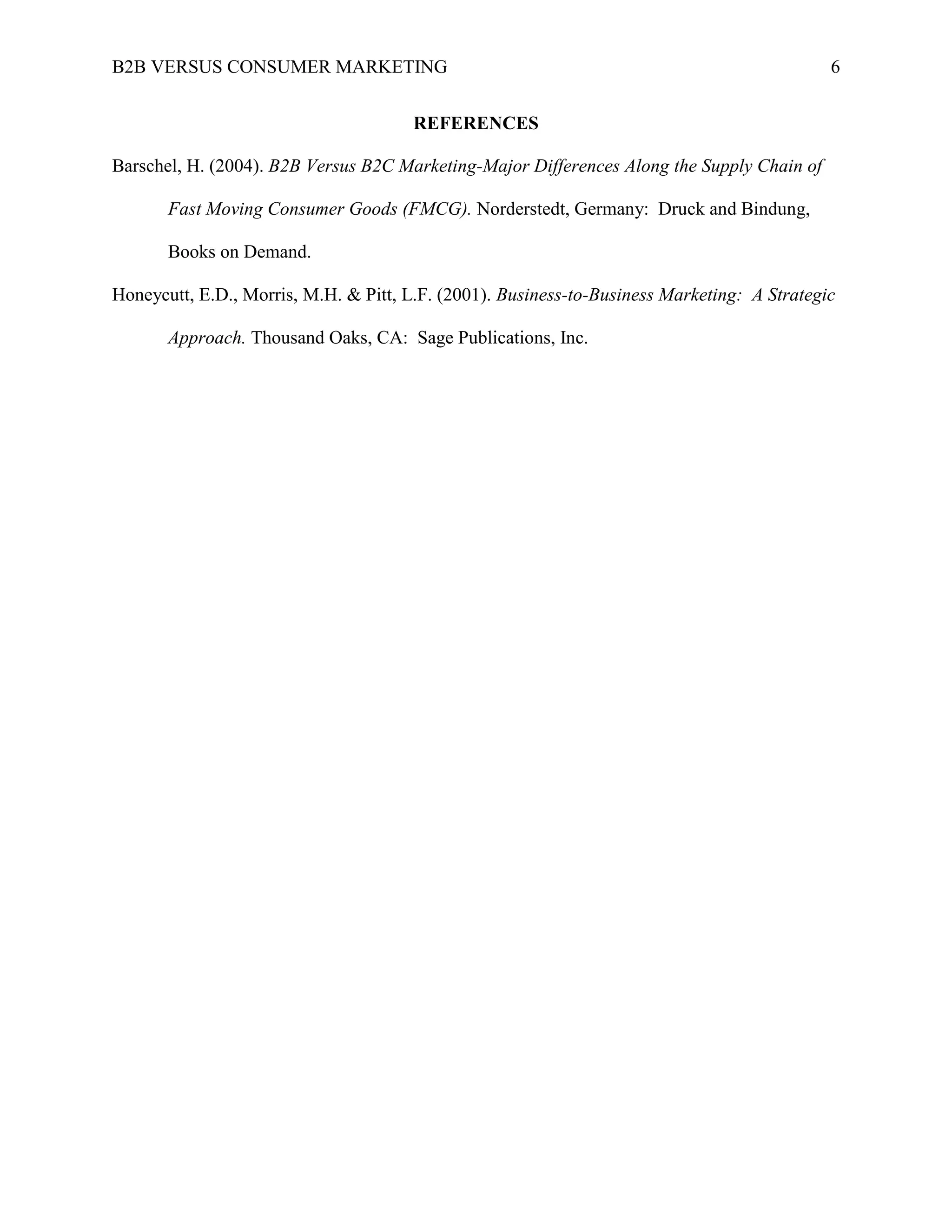 B2B vs. Consumer Marketing | PDF