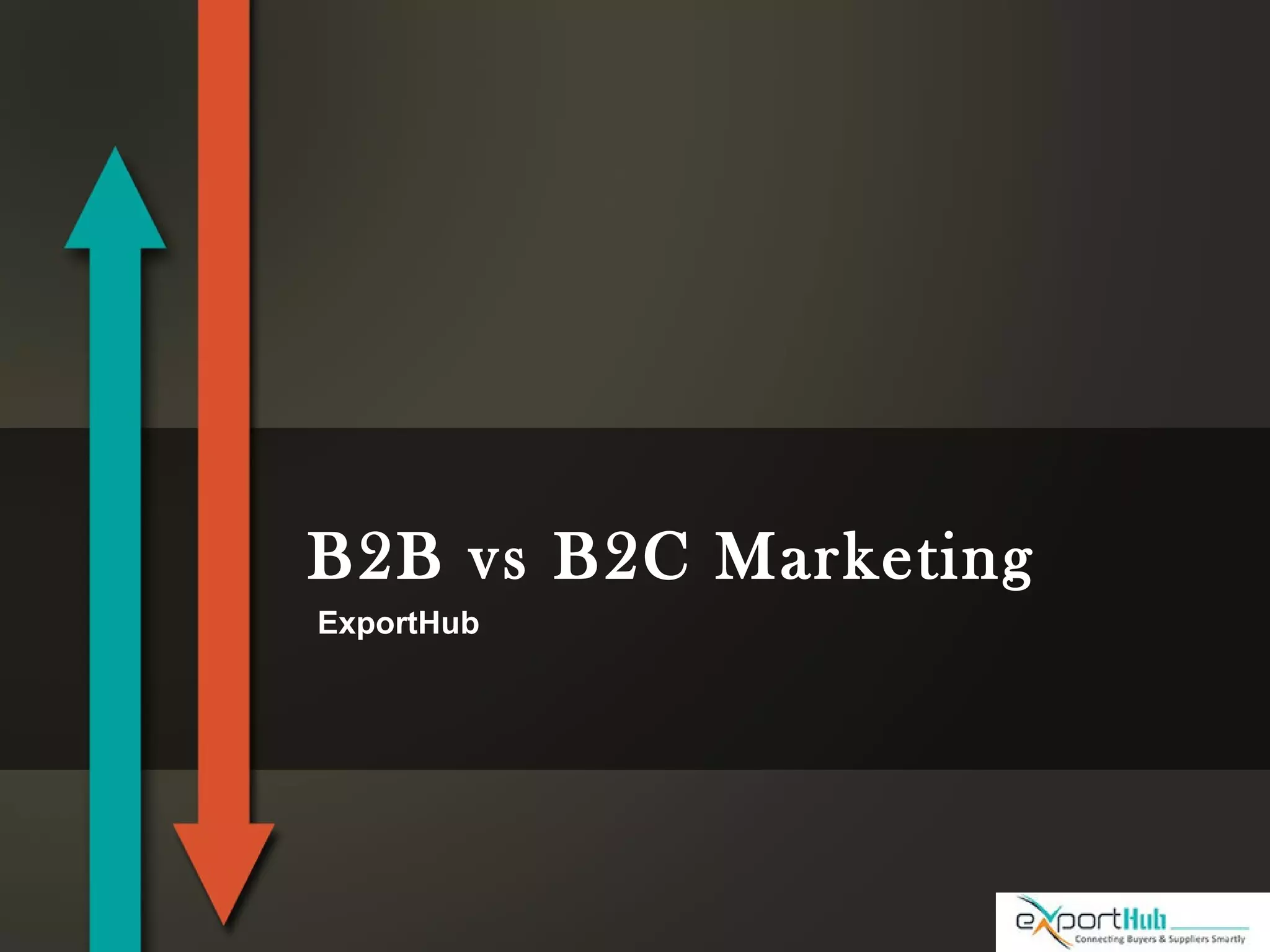 Differences Between B2B vs B2C Marketing | PPT