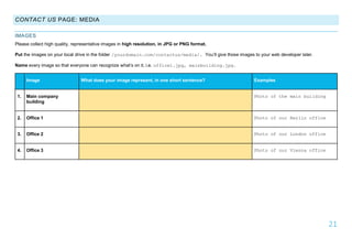 B2B Website Content Guide Sample | PDF