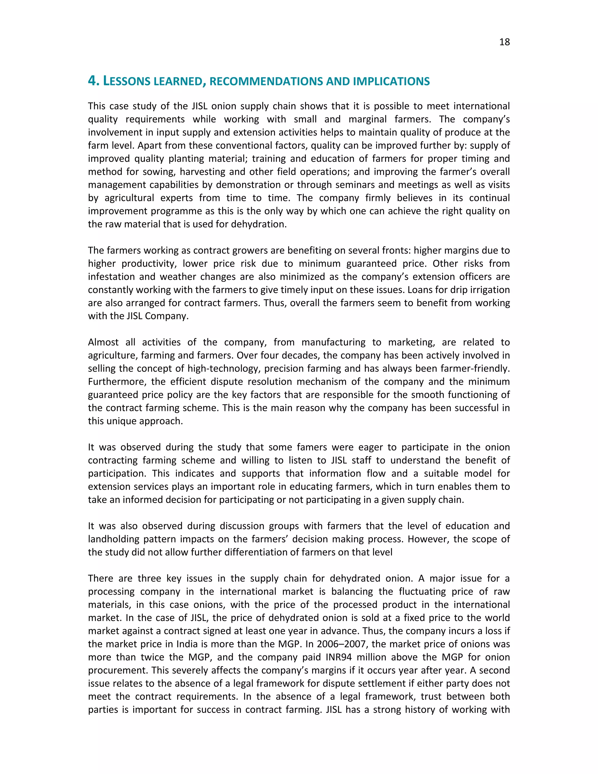 FAO Report on Onion Supply Chain JISL | PDF