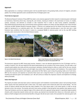 UT-Arlington Green Roof | PDF