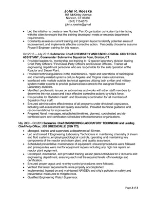 John R Roeske Resume | DOCX
