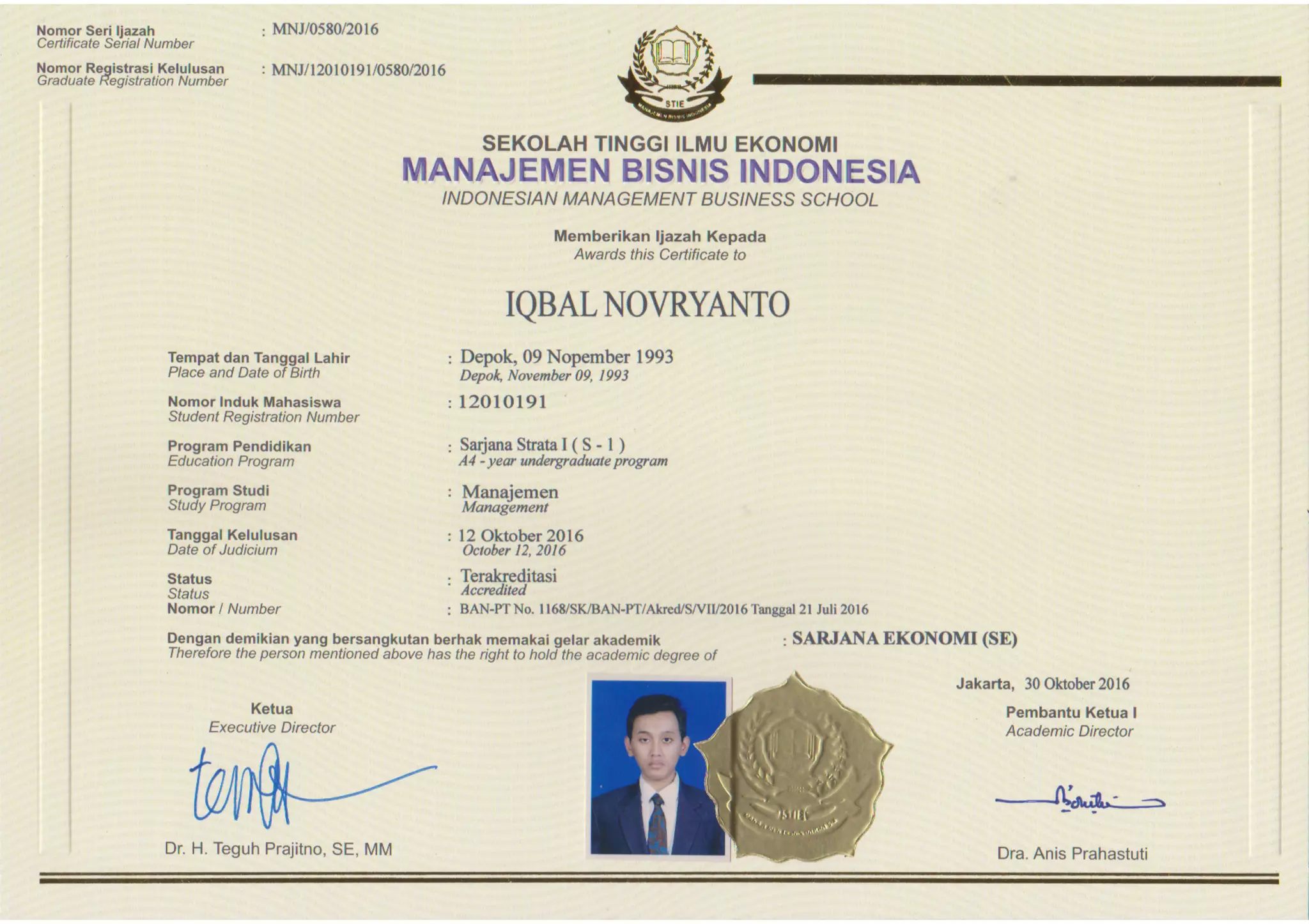 IJAZAH IQBAL NOVRYANTO | PDF