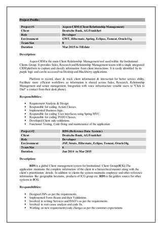 Mahesh-JAVA-3+yrs exp_Resume | DOCX | Web Development | Internet