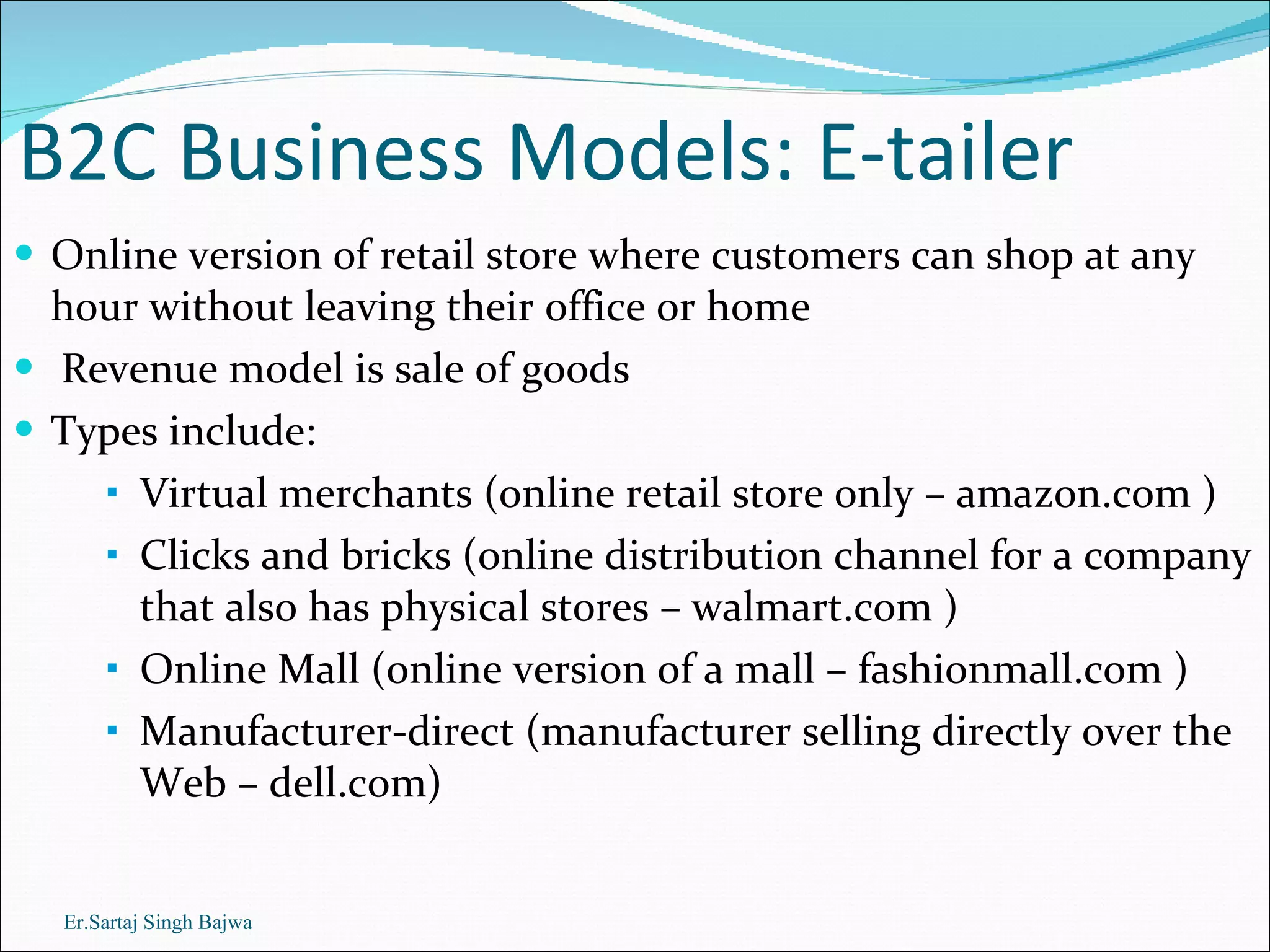 B2 c business models | PPT