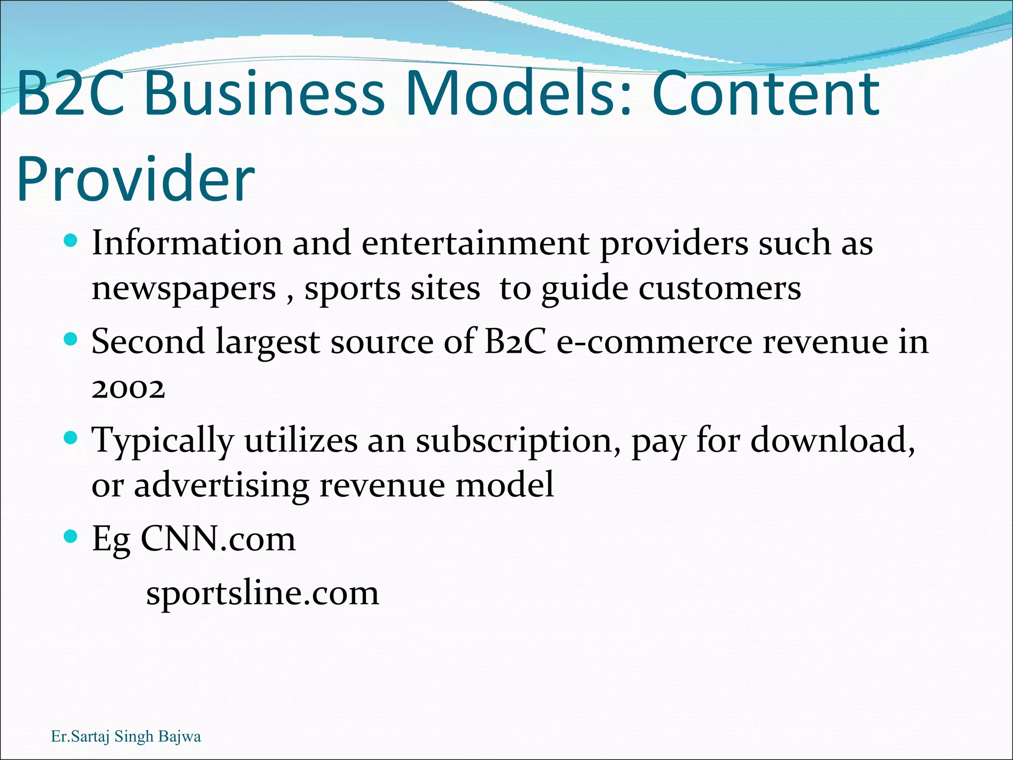 B2 c business models | PPT