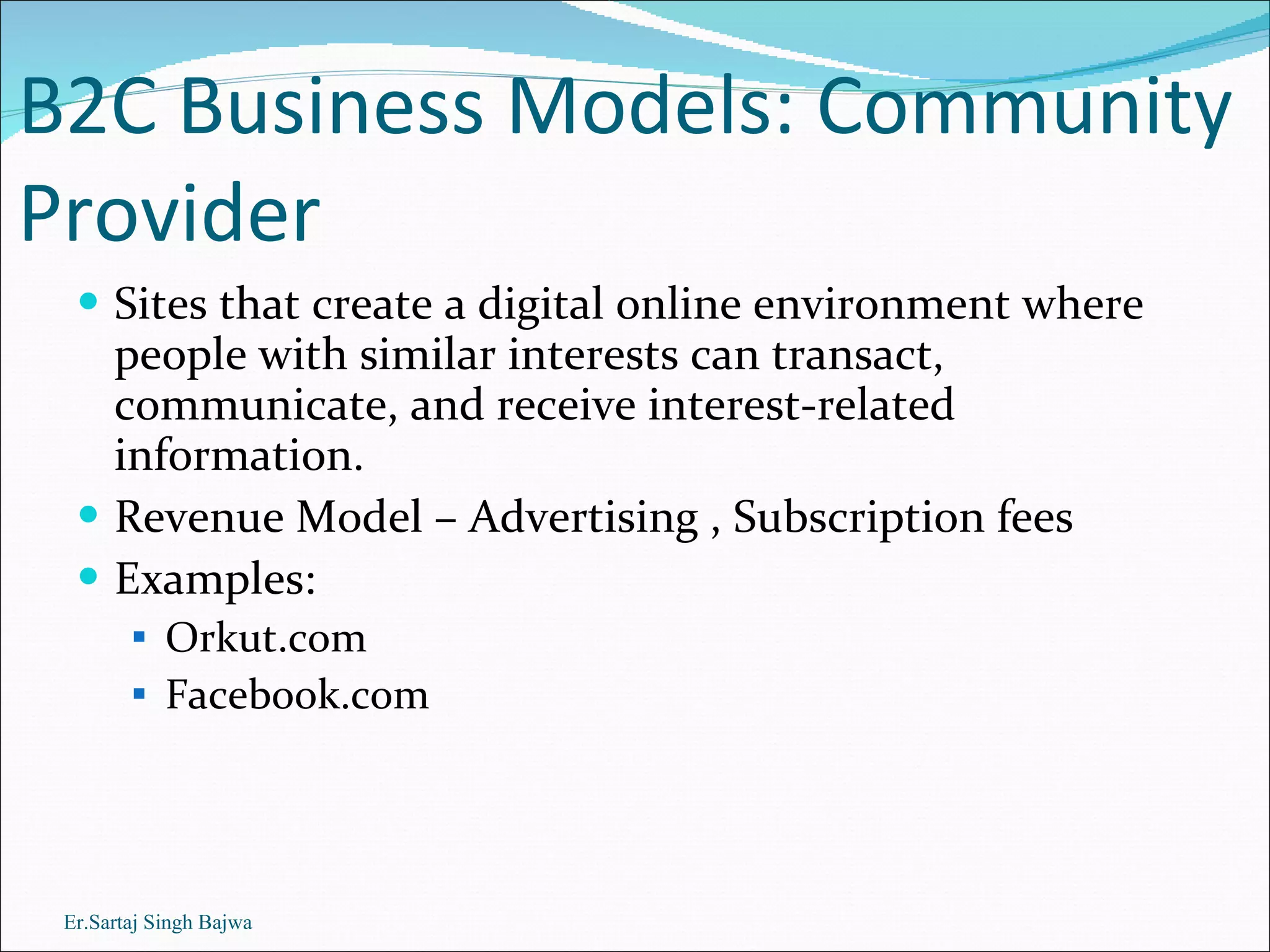 B2 c business models | PPT