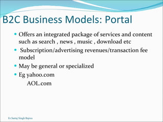 B2 c business models | PPT