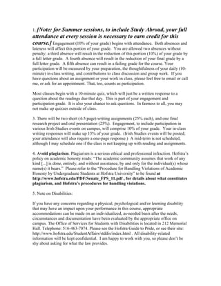 IRE 163 syllabus and reading schedule | PDF