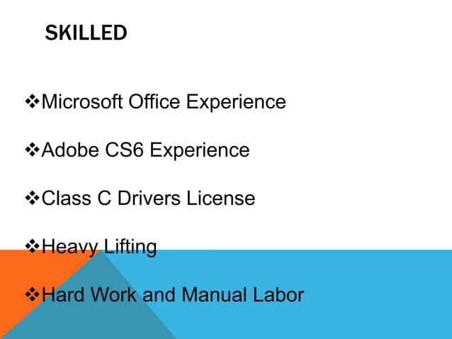Why You should Hire Me | PPTX