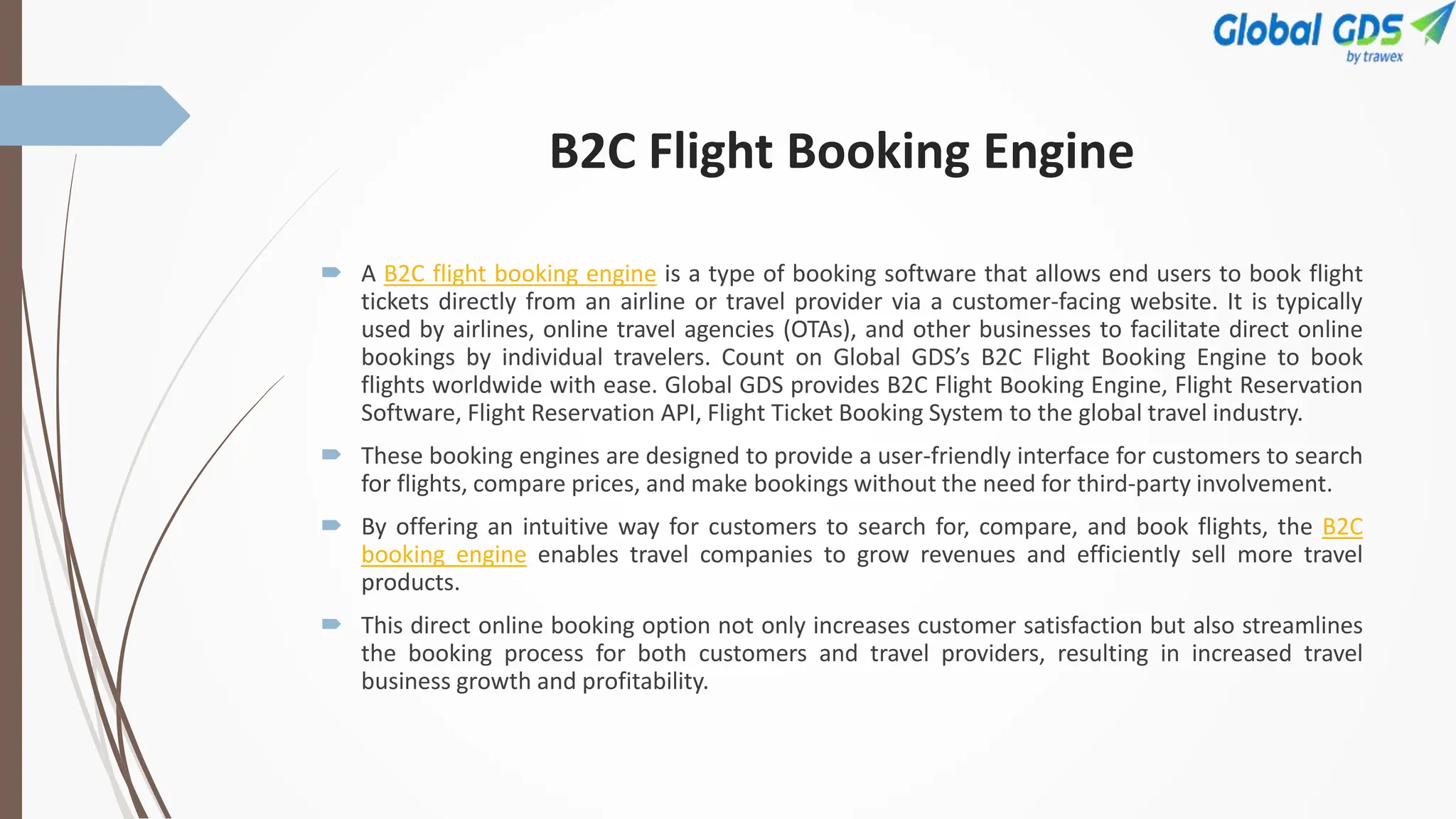B2C Flight Booking Engine, B2C Flight Booking | PPTX