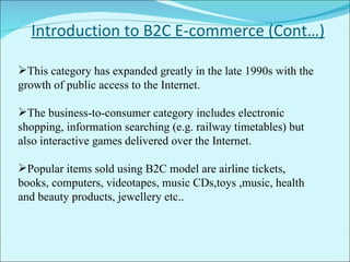B2C Business models | PPT