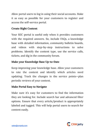 B2 c portal development the ultimate guide (challenges, features, and ...