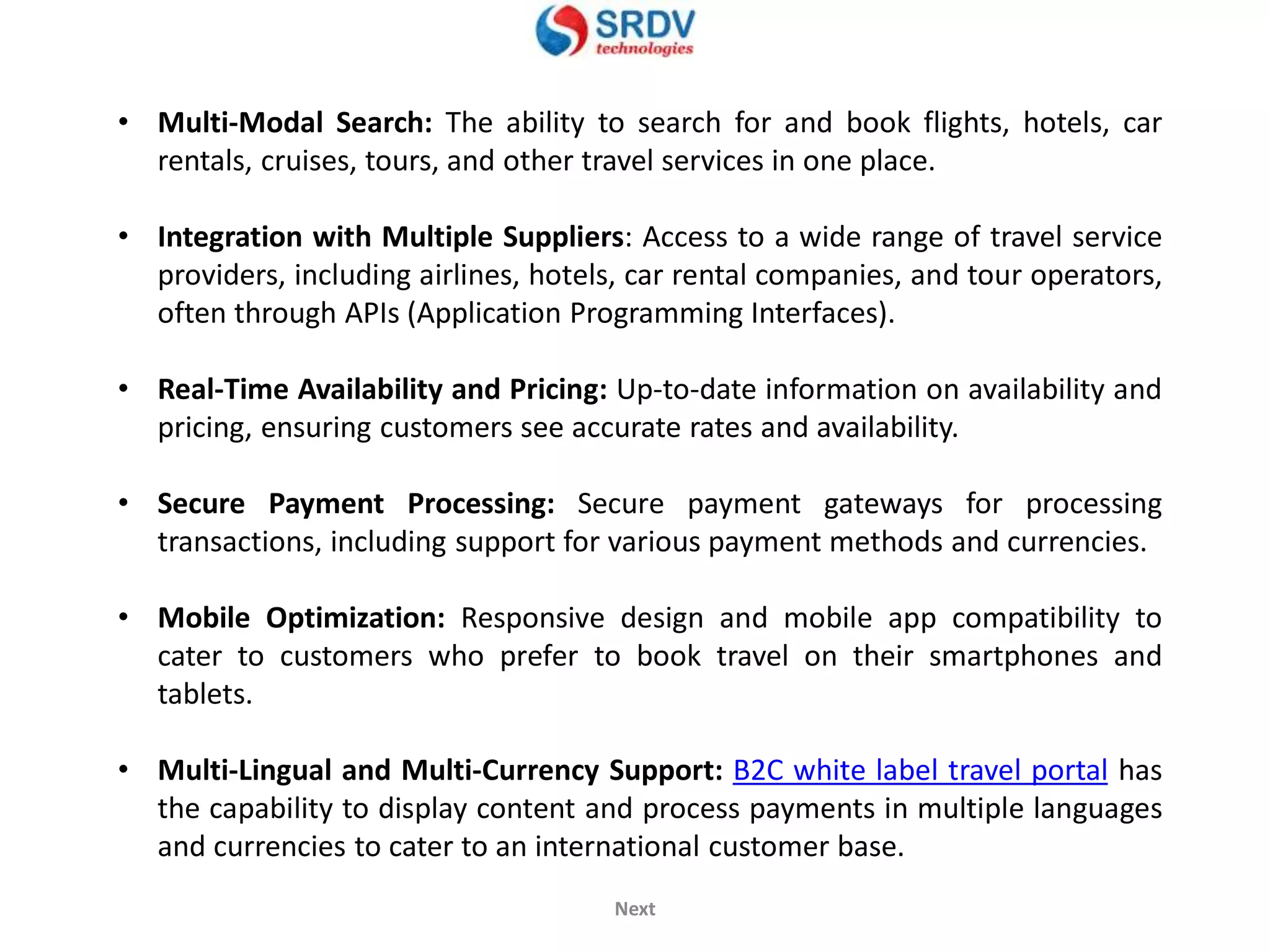 Navigate the World with B2C White Label Travel Portal | PPT