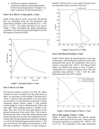 Two Link Robotic Manipulator | PDF