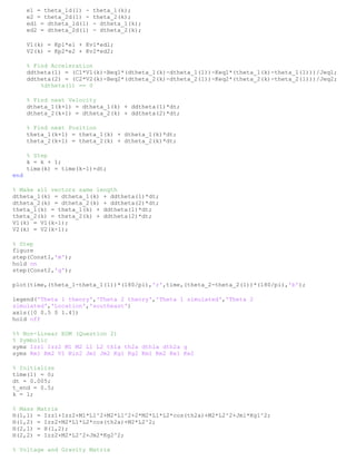 Two Link Robotic Manipulator | PDF