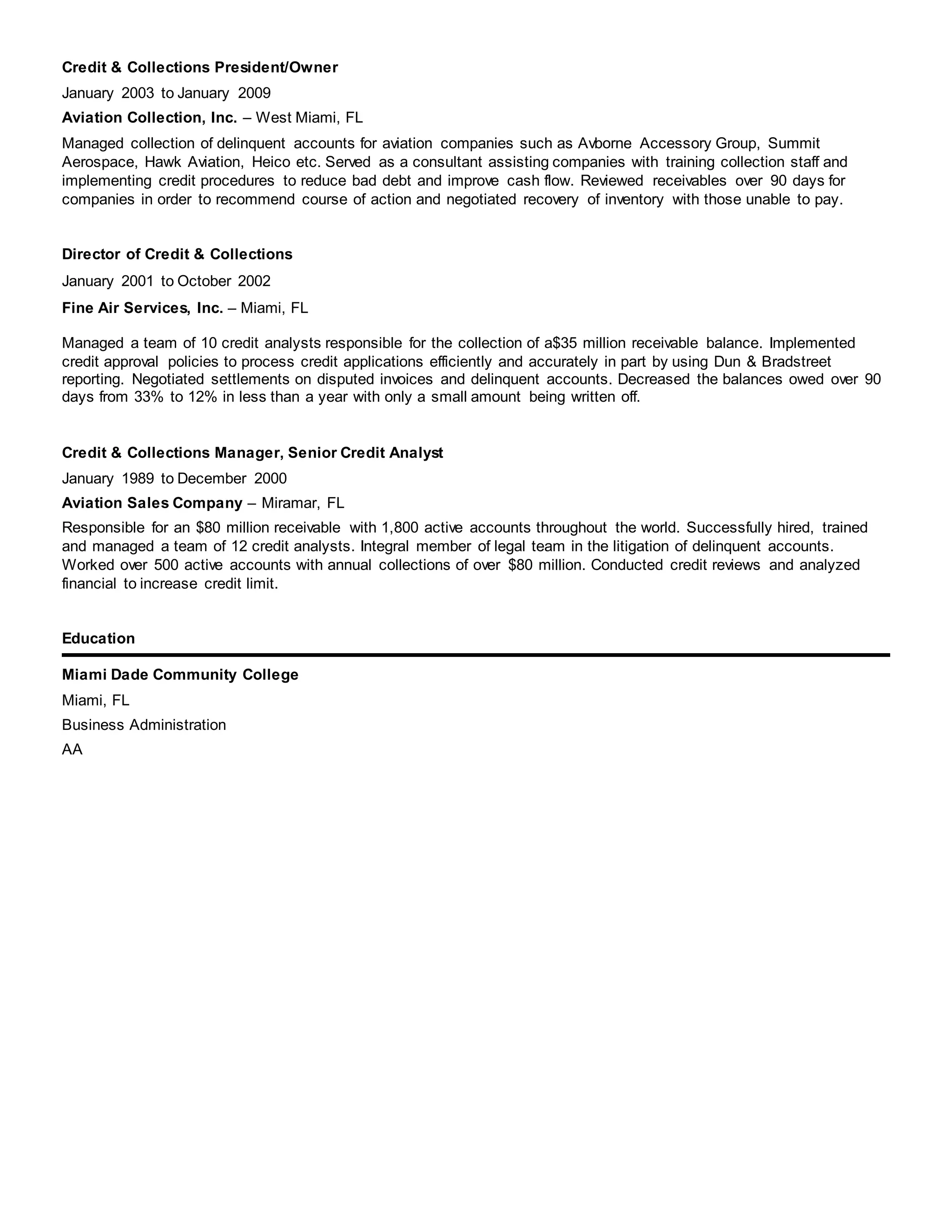 Cecilia Murias - Resume 2017 | DOCX | Business Accounting & Finance ...