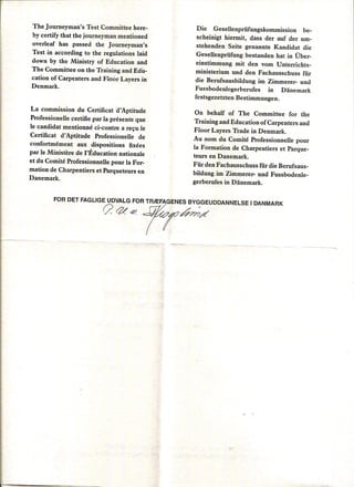 Tømrer svendebrev0001 | PDF