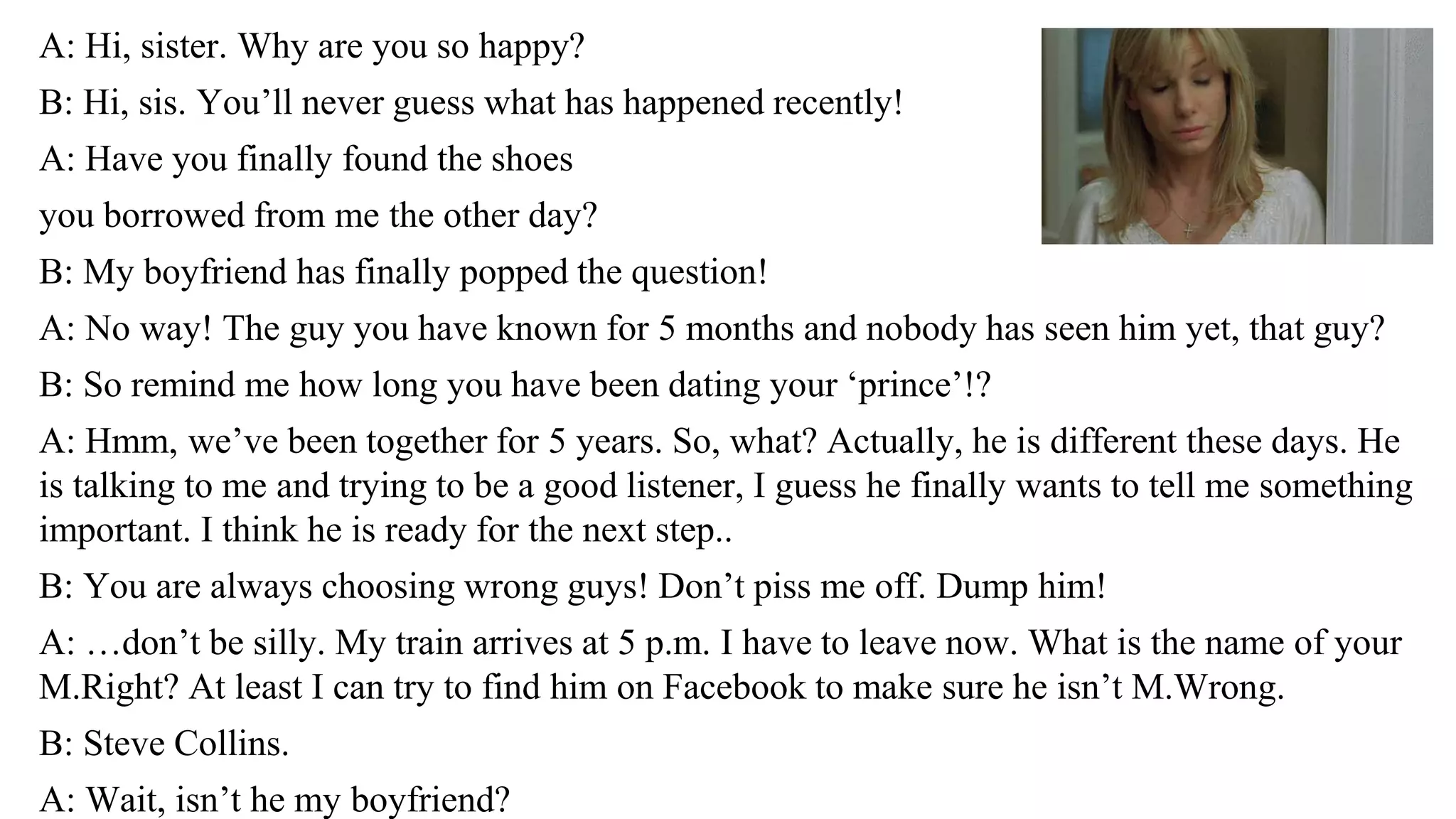 B2 disappearing dialogue grammar class 1.pptx | Dating | Family and ...