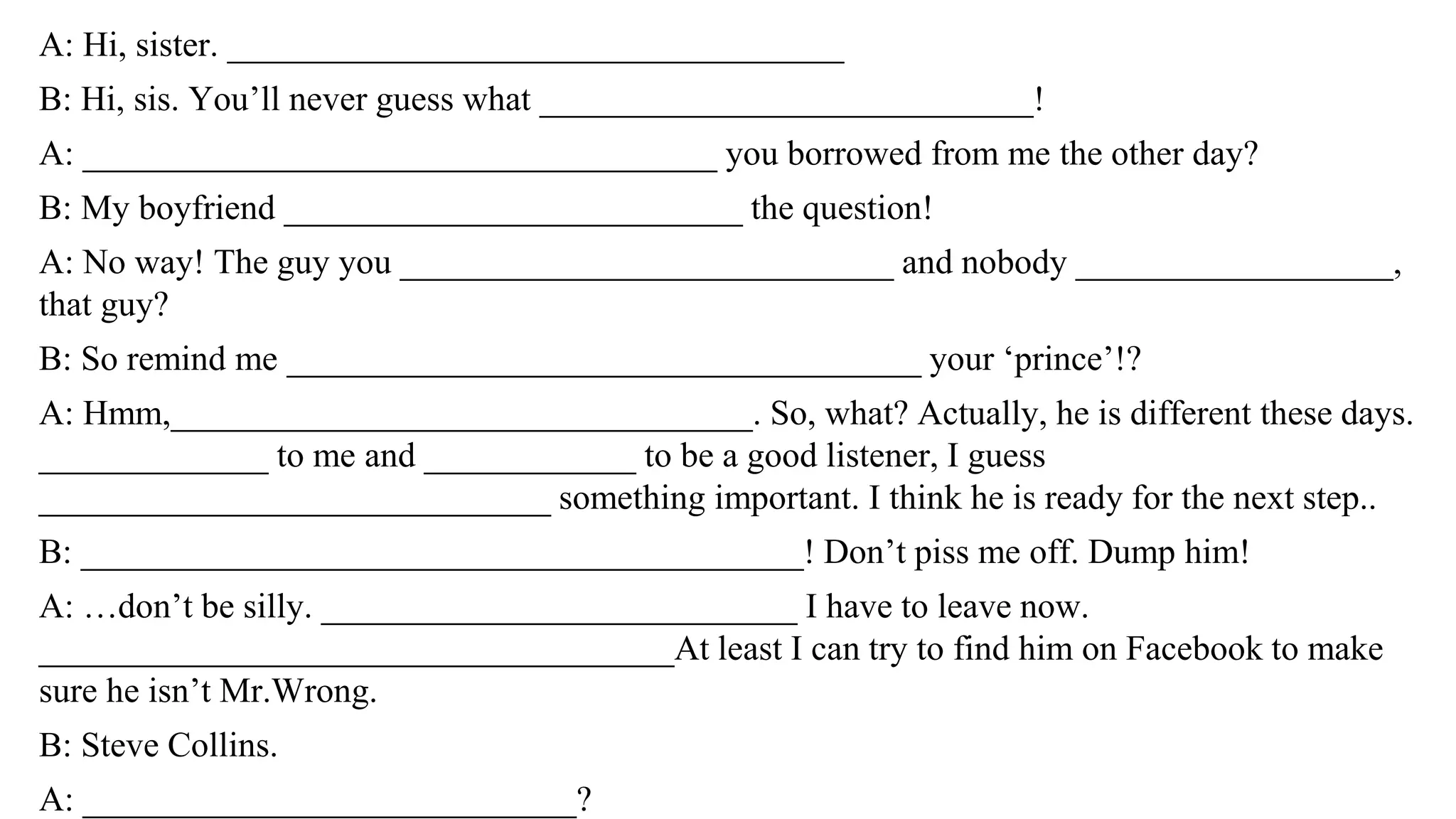 B2 disappearing dialogue grammar class 1.pptx | Dating | Family and ...