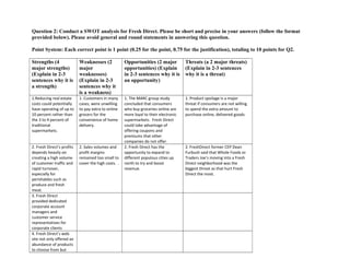 Fresh Direct outline | DOC