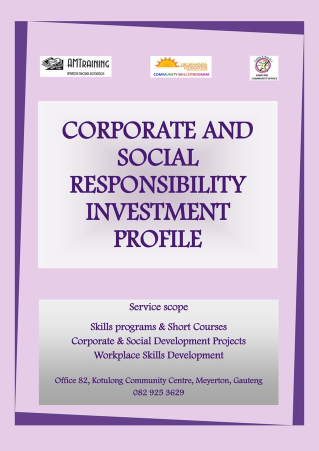 Community Skills Development Profile 2015 | PDF