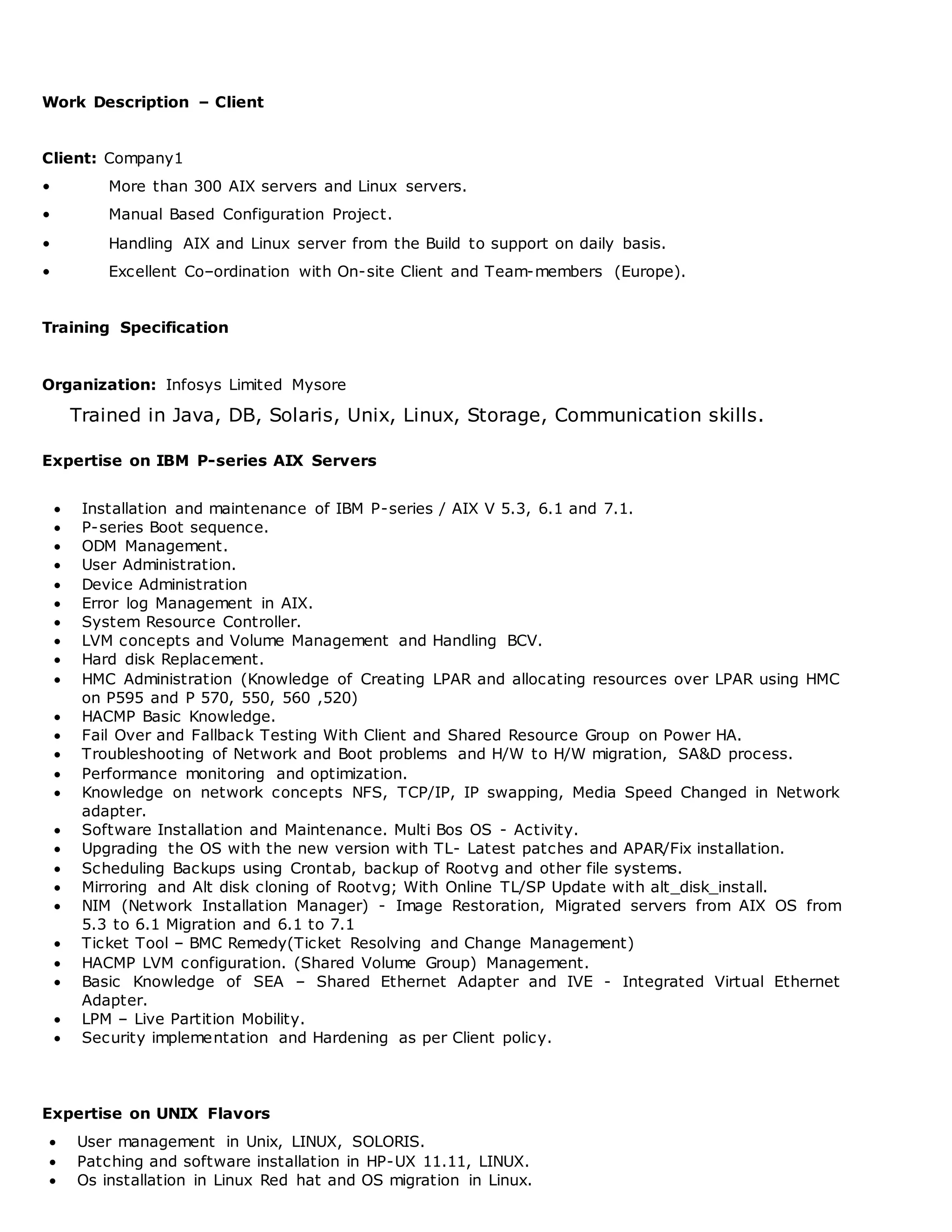 AIX_Administrator_Prerna Arvind_updated Resume | DOCX