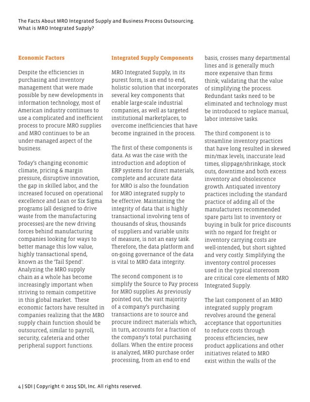 What is MRO Integrated Supply_0915 | PDF