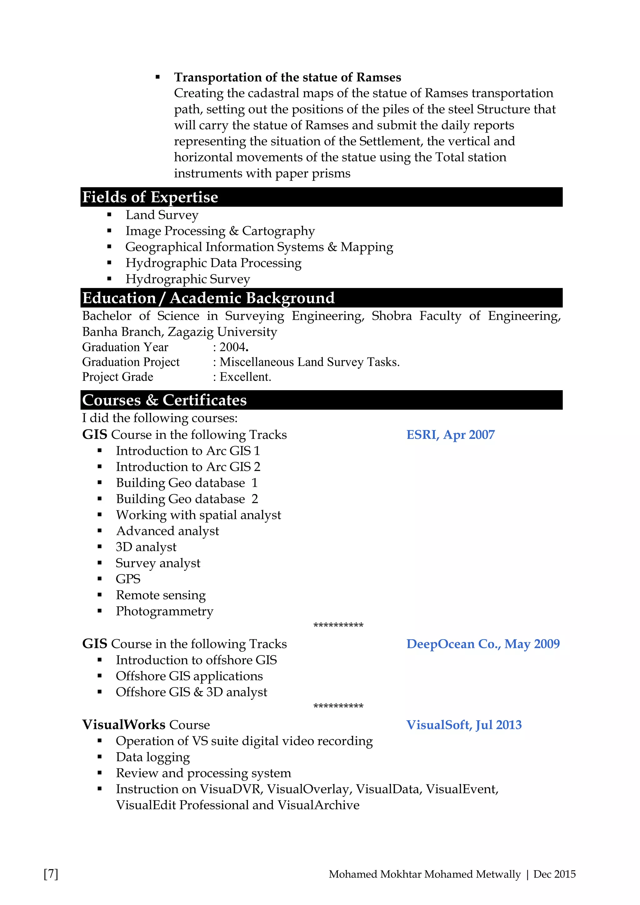 Mohamed Mokhtar Resume_2016 | PDF