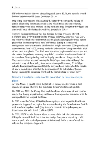 ford pinto case study | PDF