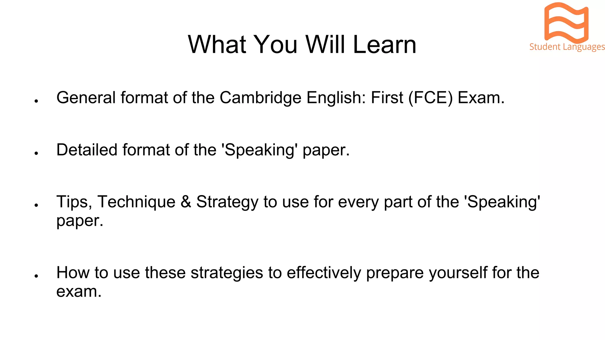 B2 First Certificate: FCE Speaking Course | PDF