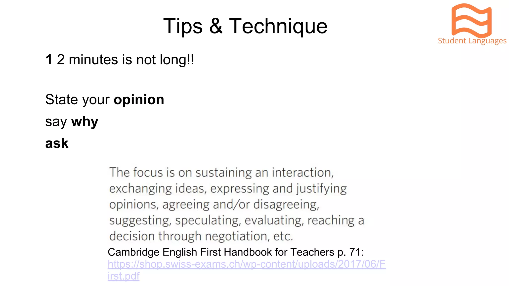 B2 First Certificate: FCE Speaking Course | PDF