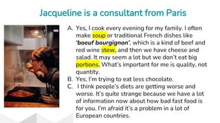 B2 Food Reading | PPT