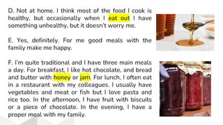 B2 Food Reading | PPT