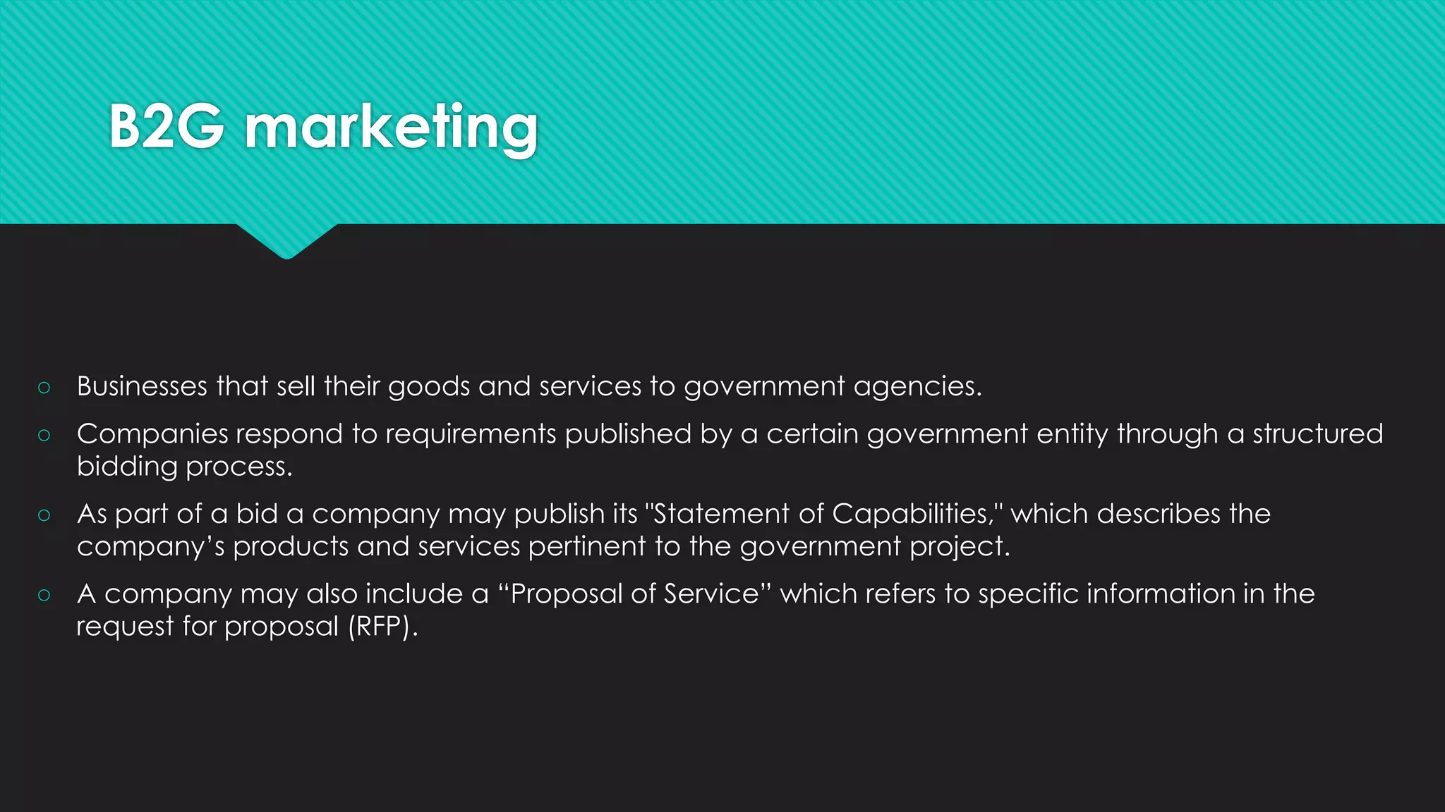 B2g marketing business to government | PPTX