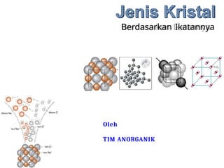 Pembelajaran jenis-jenis Kristal dan ikatannya | PPTX